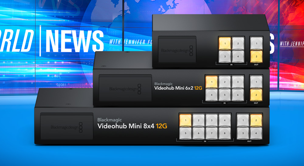 Blackmagic Design Announces New Blackmagic Videohub Mini 12G Routers ...